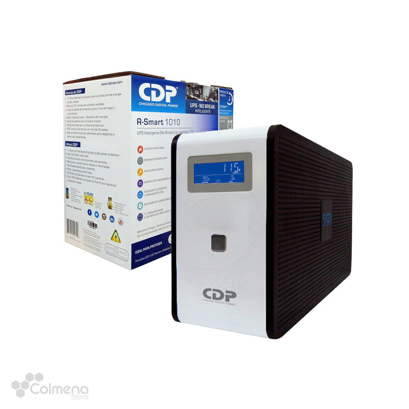 UPS CDP R-Smart 1010I INTERACTIVO, 10TOMAS, 1000VA ,500W