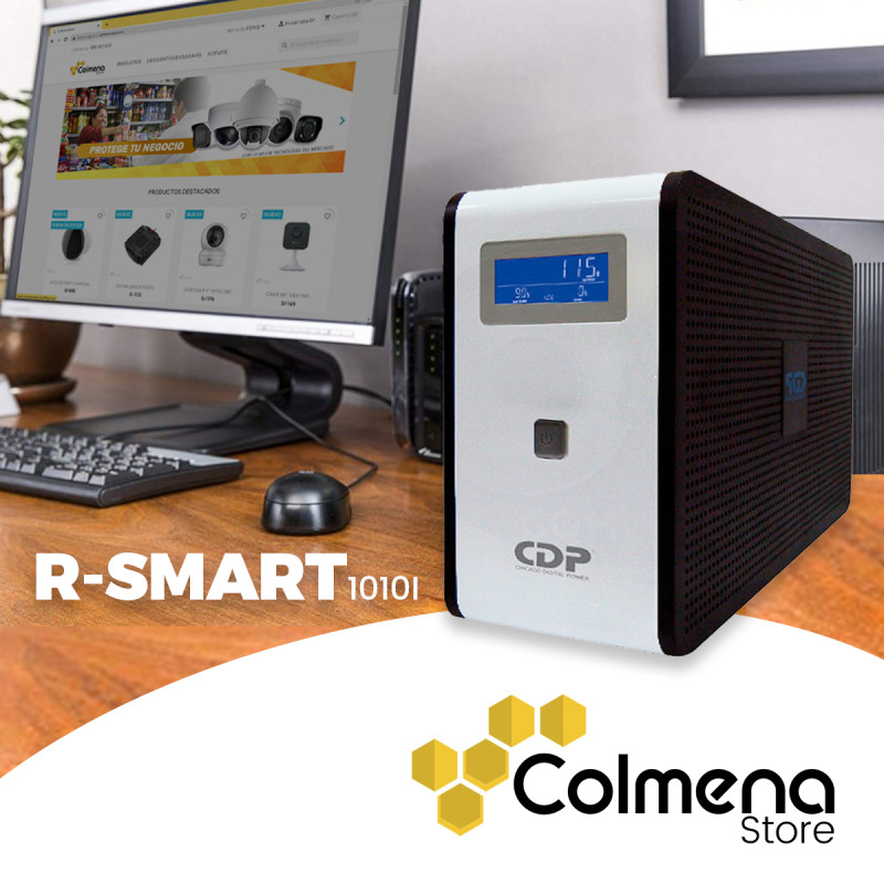 UPS CDP R-Smart 1010I INTERACTIVO, 10TOMAS, 1000VA ,500W